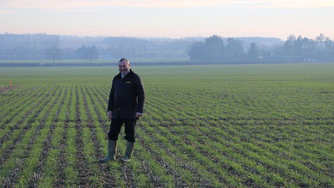 Jeff Claydon semis direct simplifié en bandes