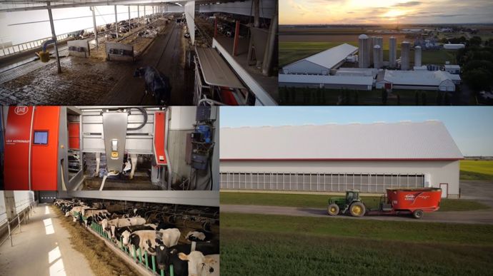 Vidéo ferme laitière Canada