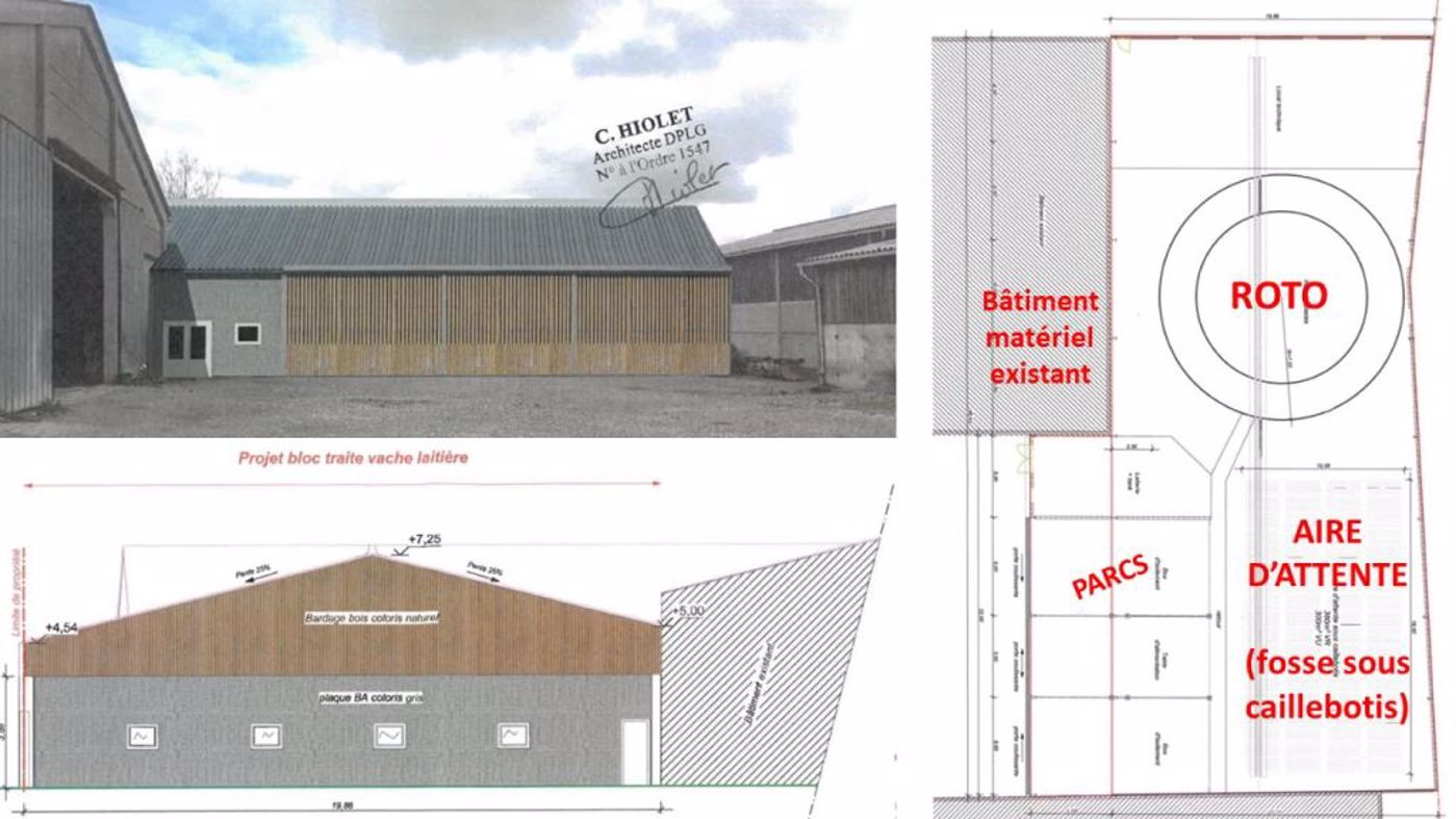 Projet d'agrandissement en élevage laitier avec construction de bâtiment