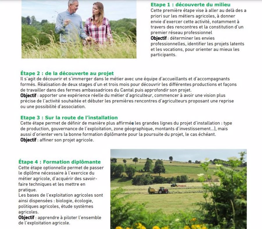 Actions sur l'installation/transmission agricoles en Auvergne-Rhône-Alpes