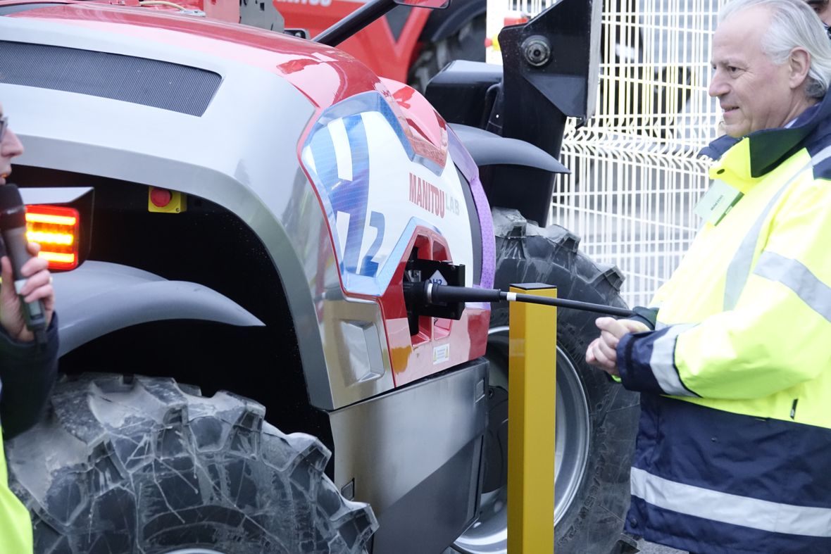 Manitou : le prototype du chariot télescopique à hydrogène