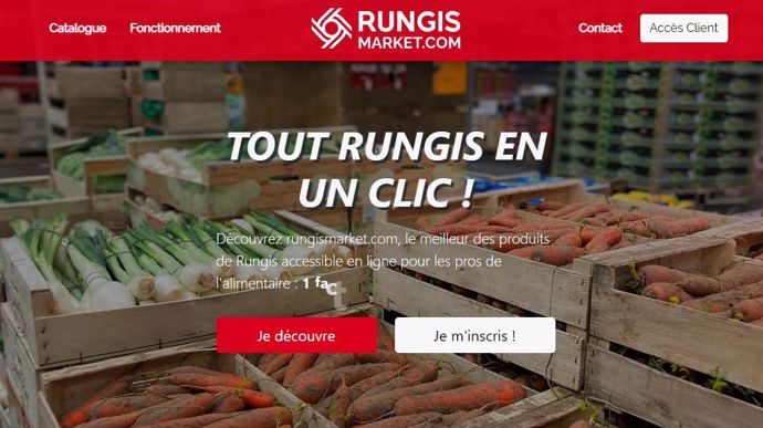 Rungismarket.com, la plateforme digitale de Rungis.